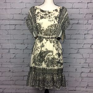 ONE WORLD | Dresses | One World Paisley Print Dress Size Pm | Poshmark